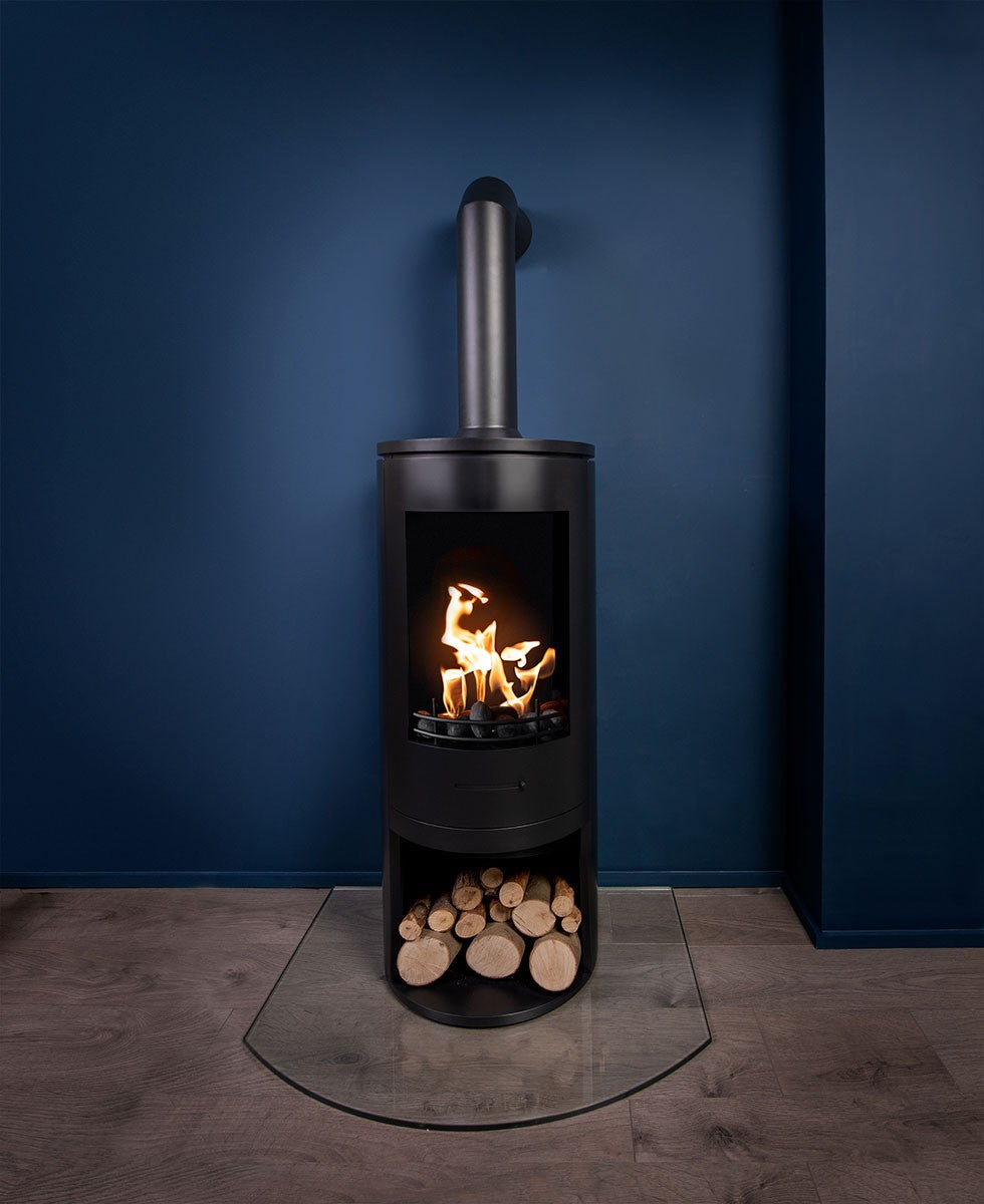 CYLINDER Black Modern XL Bioethanol Stove CYLINDER Black Modern XL Bioethanol Stove